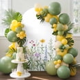 Spring Colorful Arch Backdrop Cover, 5FT, Wildflower Botanical Green ...