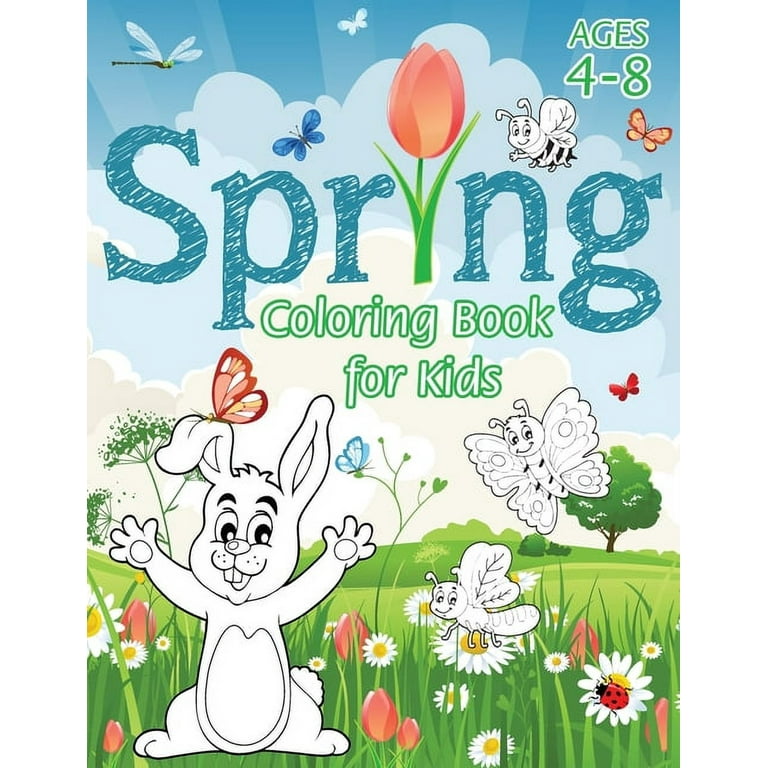spring themed coloring pages for kids