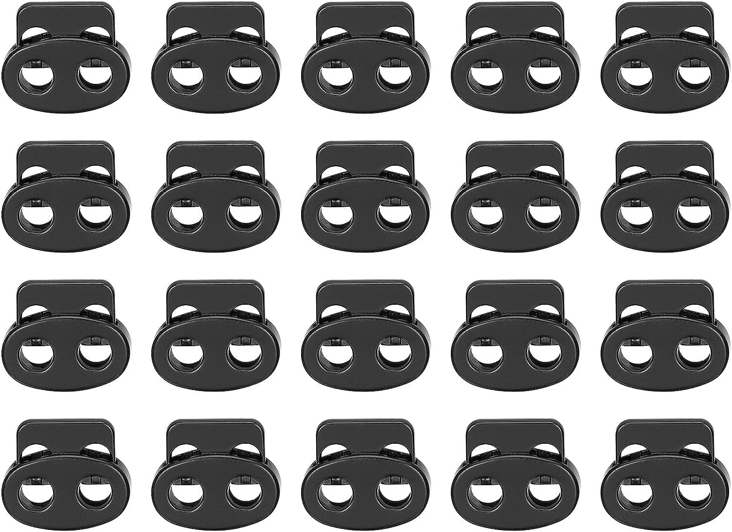 Spring Cord Lock Toggle, Double Hole Spring Stopper Alloy Fastener ...