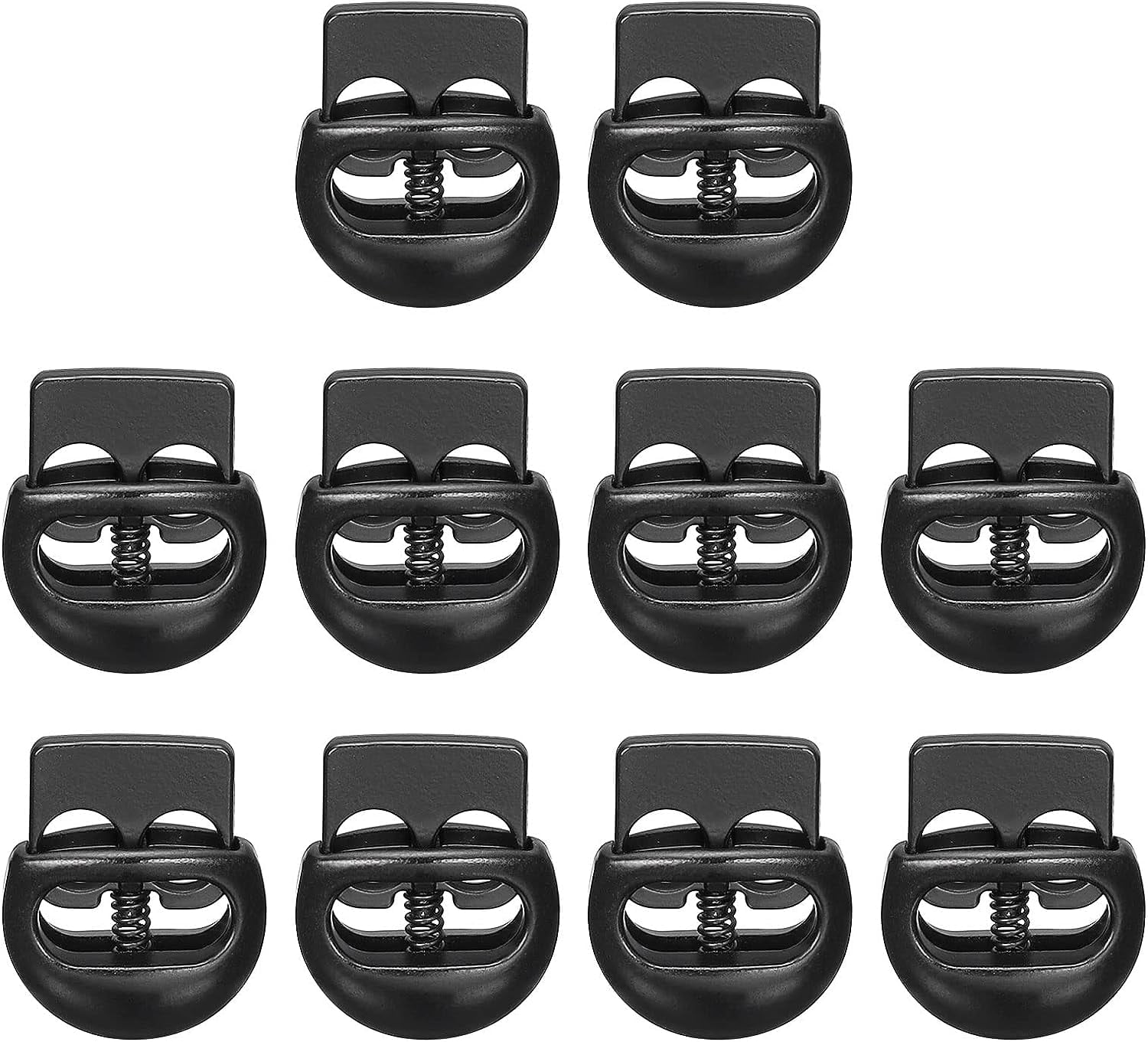 Spring Cord Lock Toggle, Double Hole Spring Stopper Alloy Fasteners ...