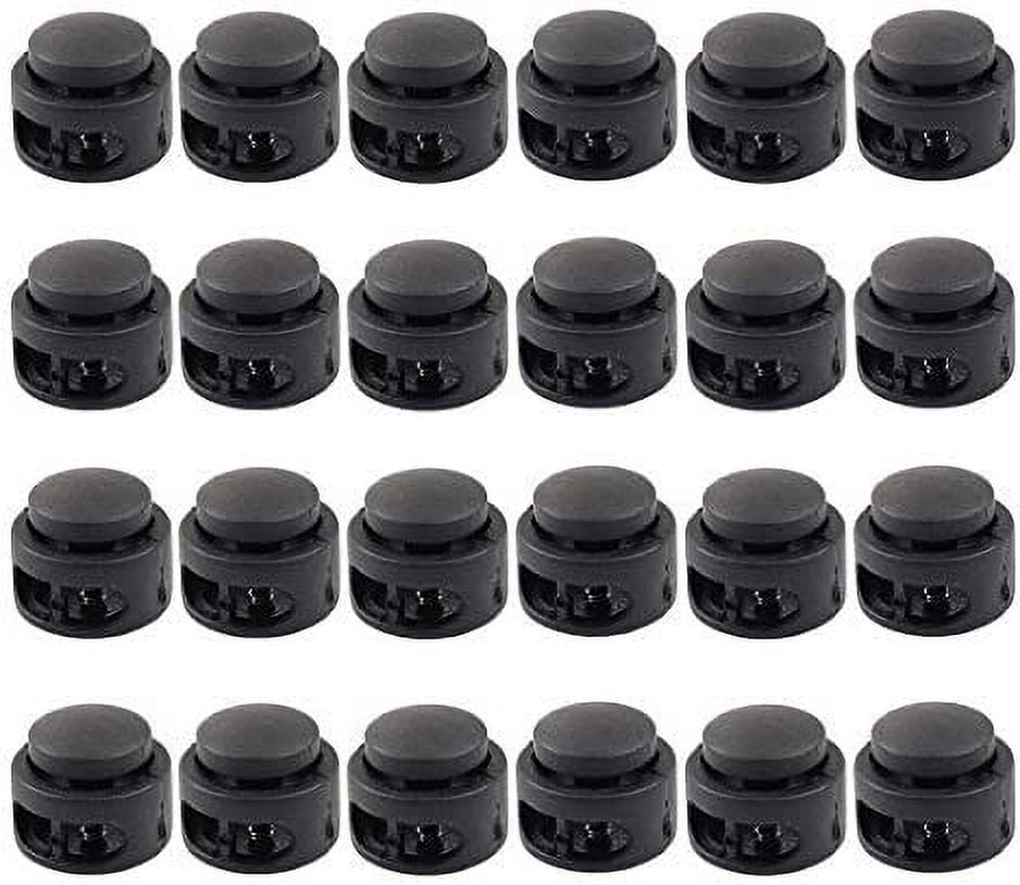 Spring Cord Locks Double Hole Cord Lock Toggle End Plastic Stop Sliding ...