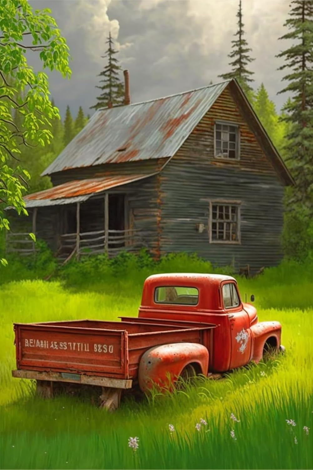 Spring Countryside Landscape 500 Pieces Adult Puzzle Thick and Sturdy ...