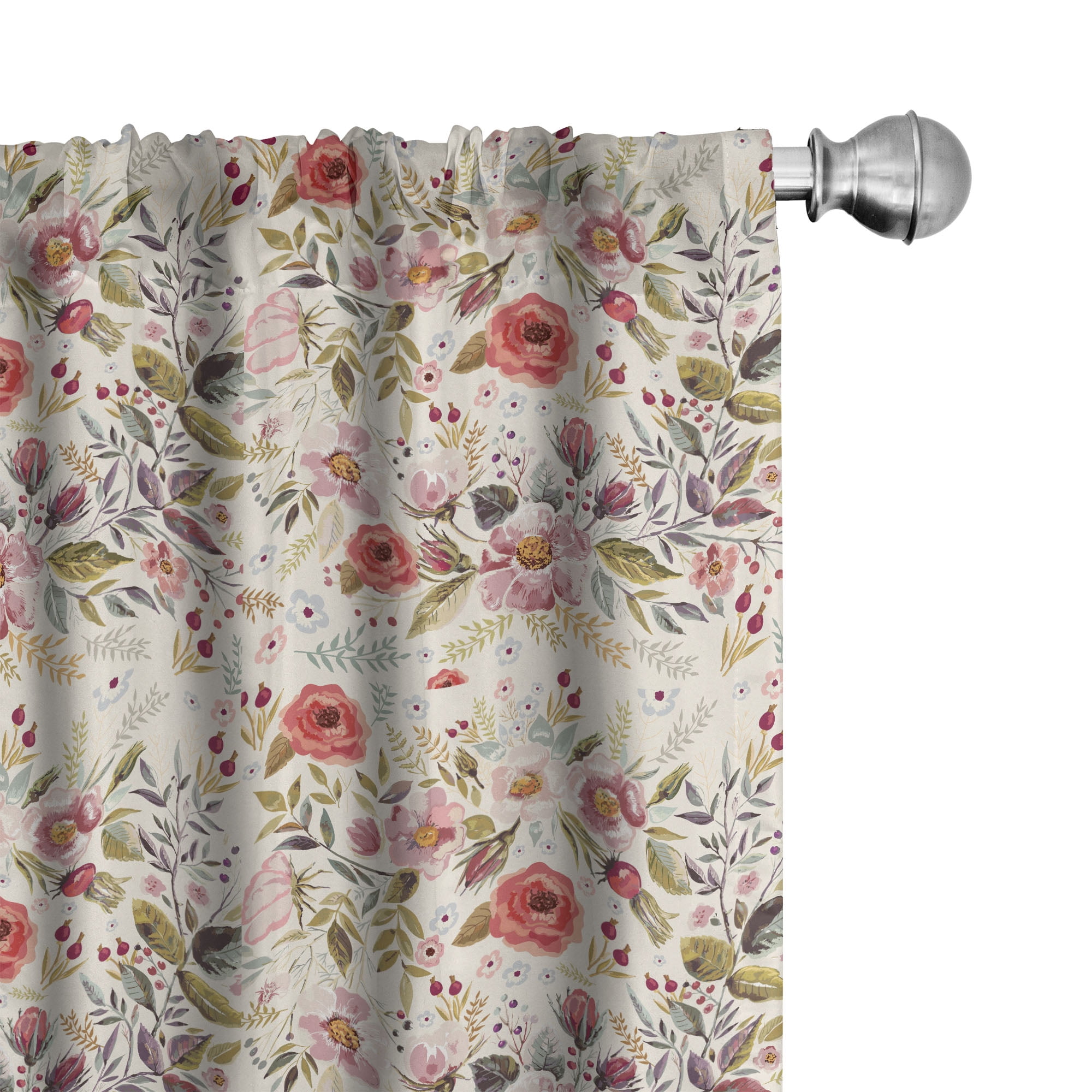 Spring Curtains, Romantic Springtime Composition with Various Types of ...