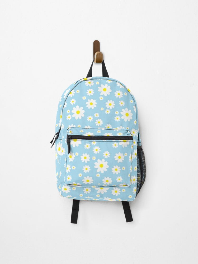 Spring Daisy Pattern Light Blue Backpack - Walmart.com