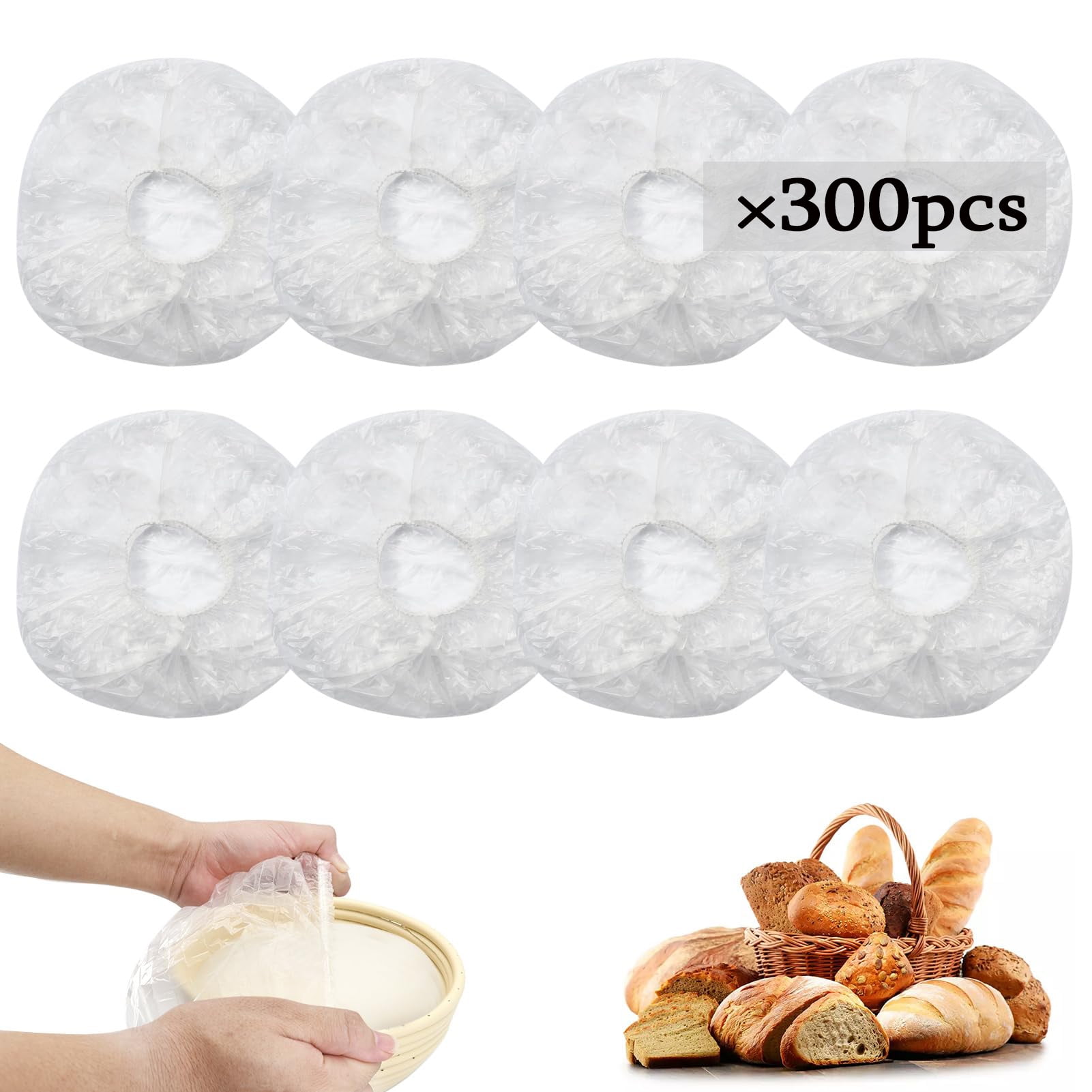 Spring Deals 2025 300pcs Large Bowl Covers Bread Proofing, Fits Bowls ...