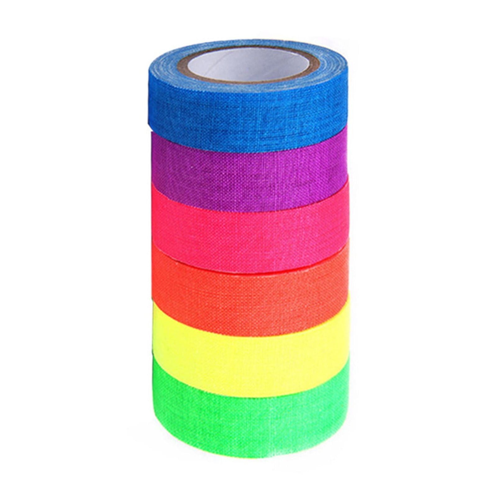 Spring Decor Clearance 6 Colors Neon Cloth Tape Fluorescent Uv ...