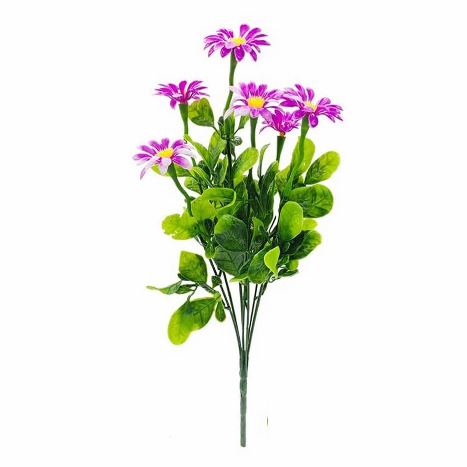 Spring Decor Clearance Qianduo 2Bundles Artificial Daisies Plastic ...
