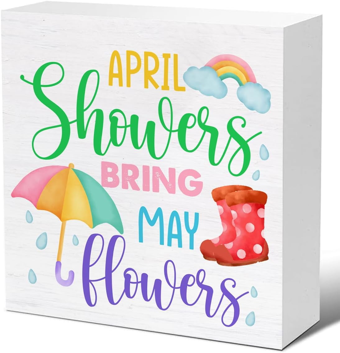 Spring Decor - Spring Decorations - April Showers Bring May Flowers ...
