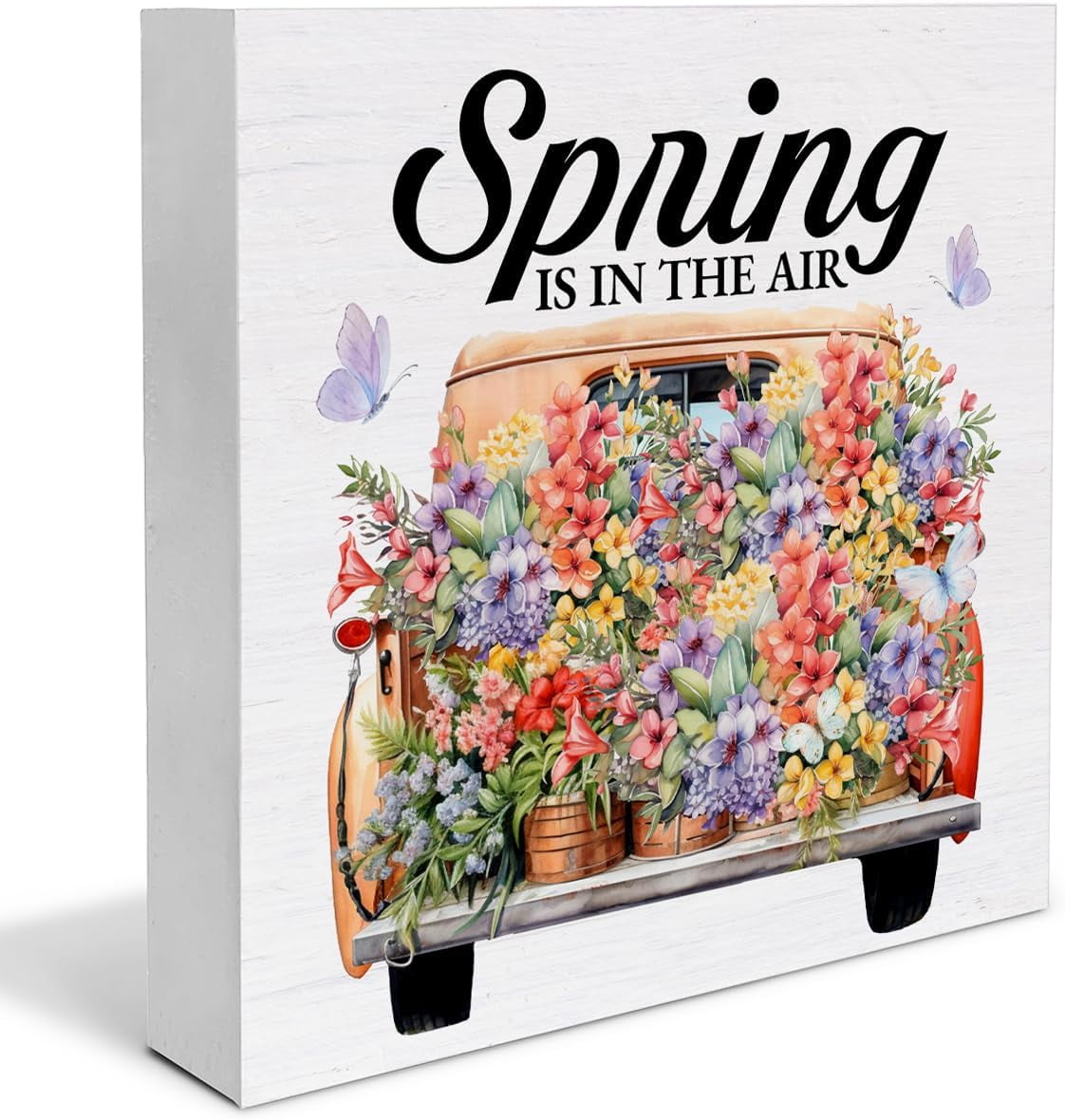 Spring Decor - Farmhouse Spring Sign Decorations Spring Is In The Air ...