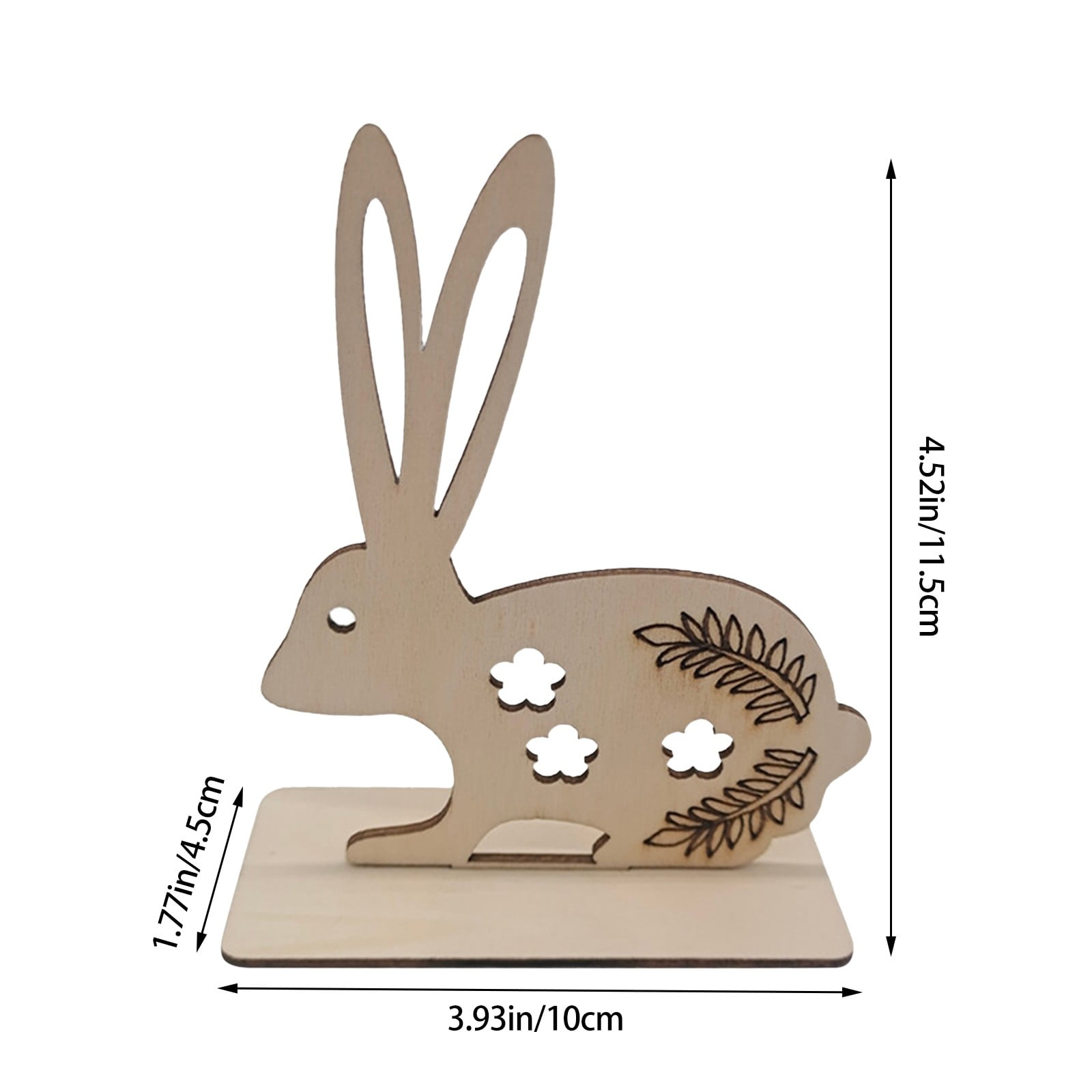 Spring Decoration Easter Wooden Bunny Cutouts Unfinished Wooden Bunny ...