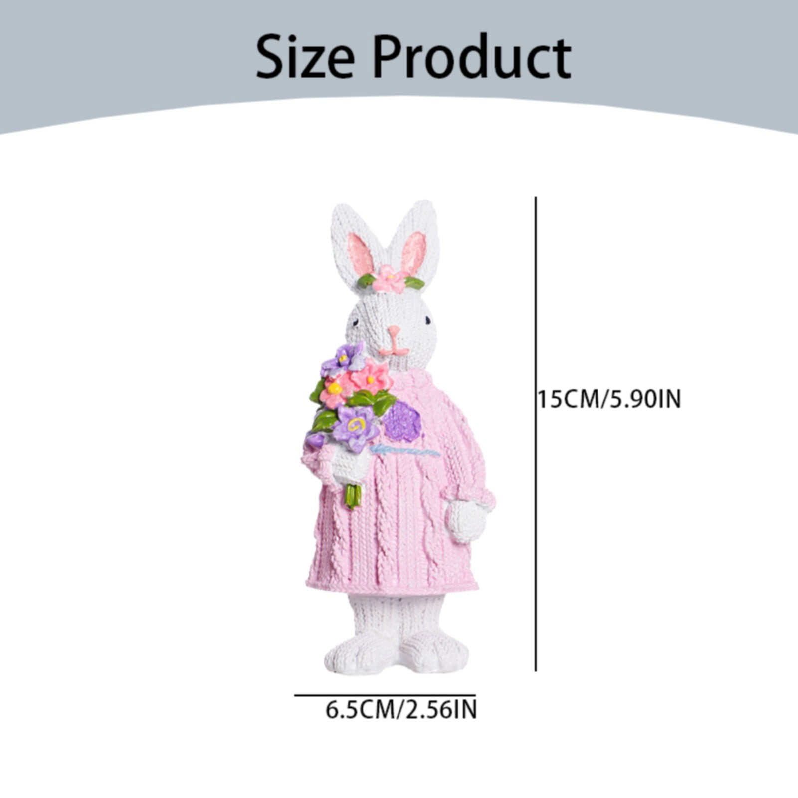 Spring Decoration General Easter Bunny Figurine 15Cm Easter Bunny ...