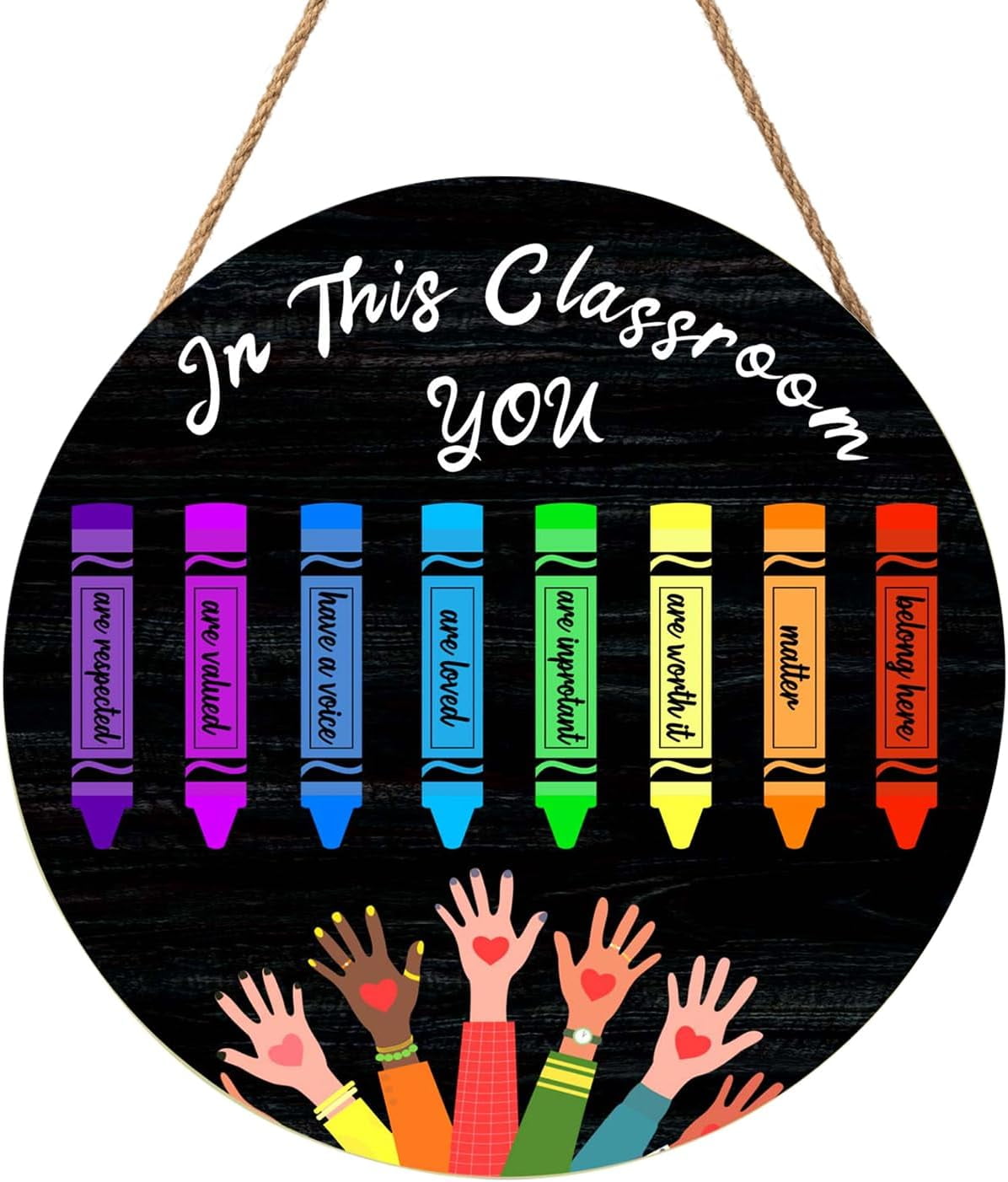 Spring Decoration, Hanging Wood Sign Home Decorative, Inspirational ...