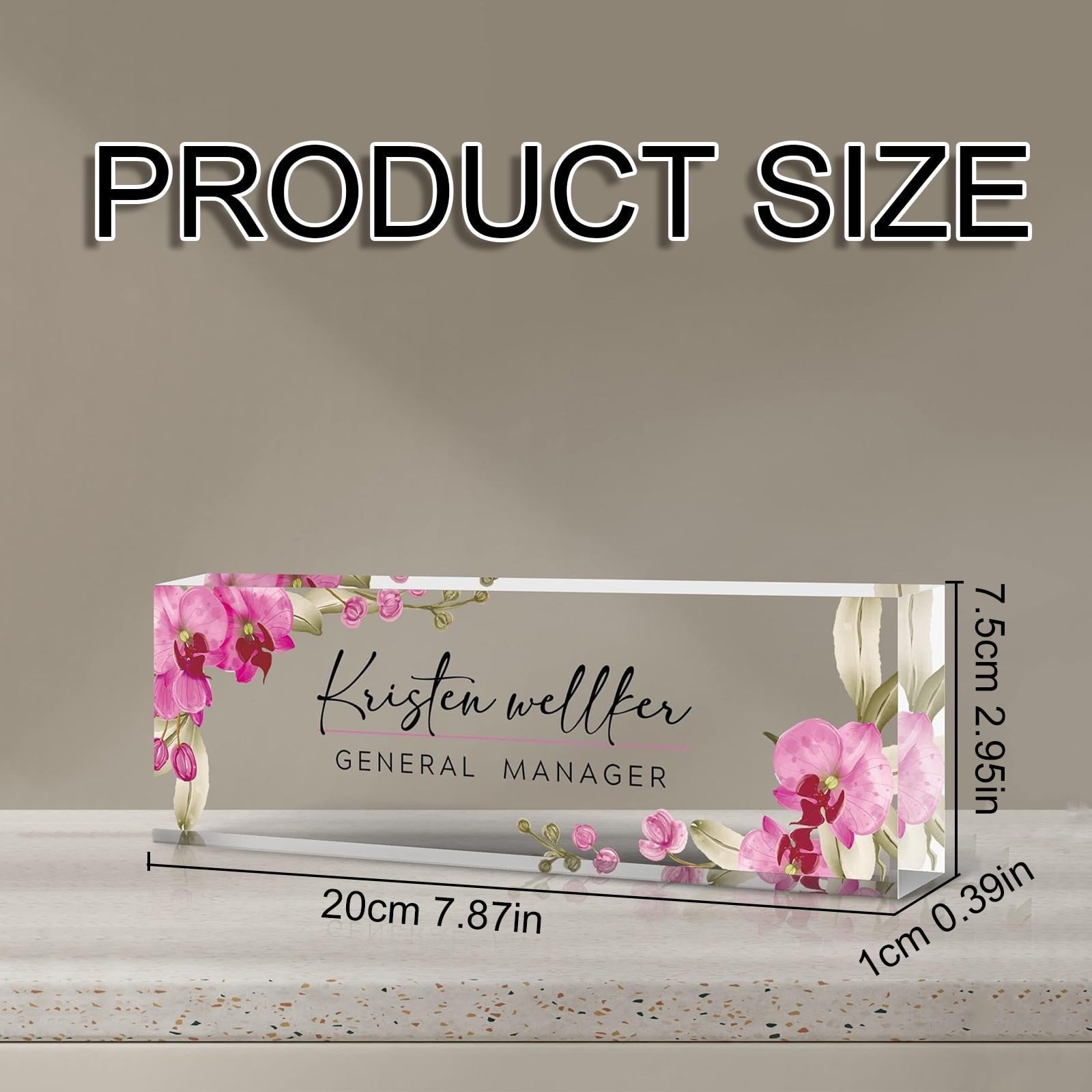 Spring Decoration Personalized Name Plate for Desk Custom Employee ...