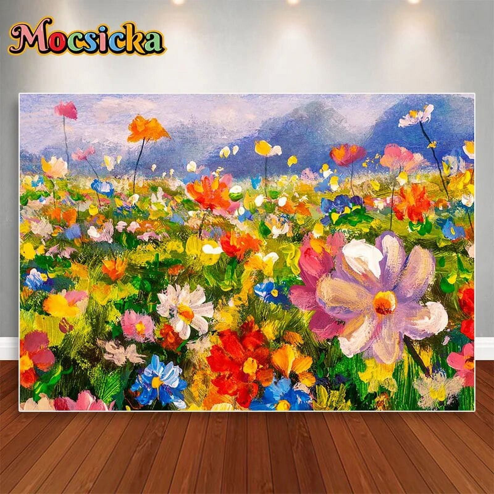 Spring Decoration Photography Backdrop Sign Oil Painting Paris London ...