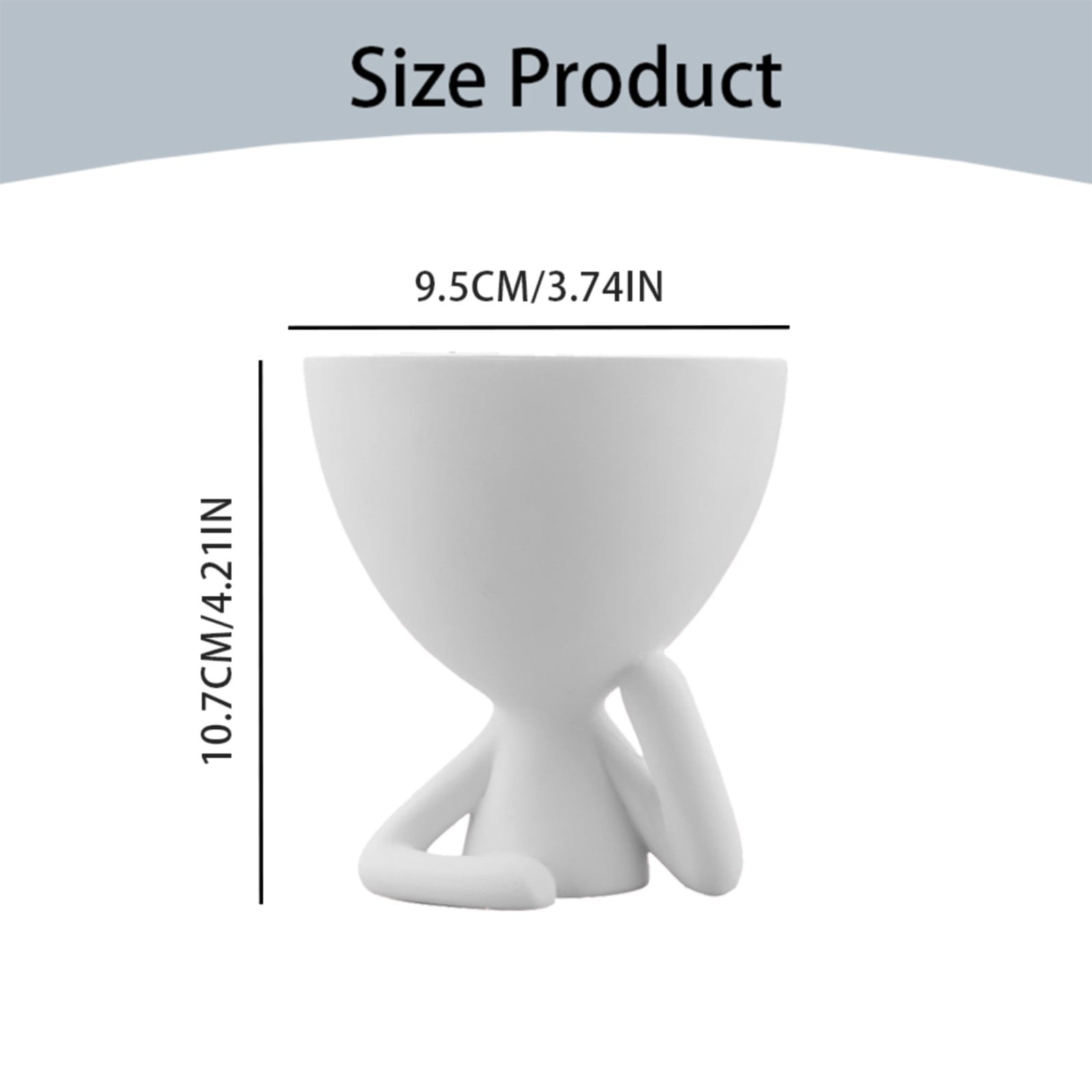 Spring Decoration Planter Pots—Head Planter Pot Key Storage Pot ...