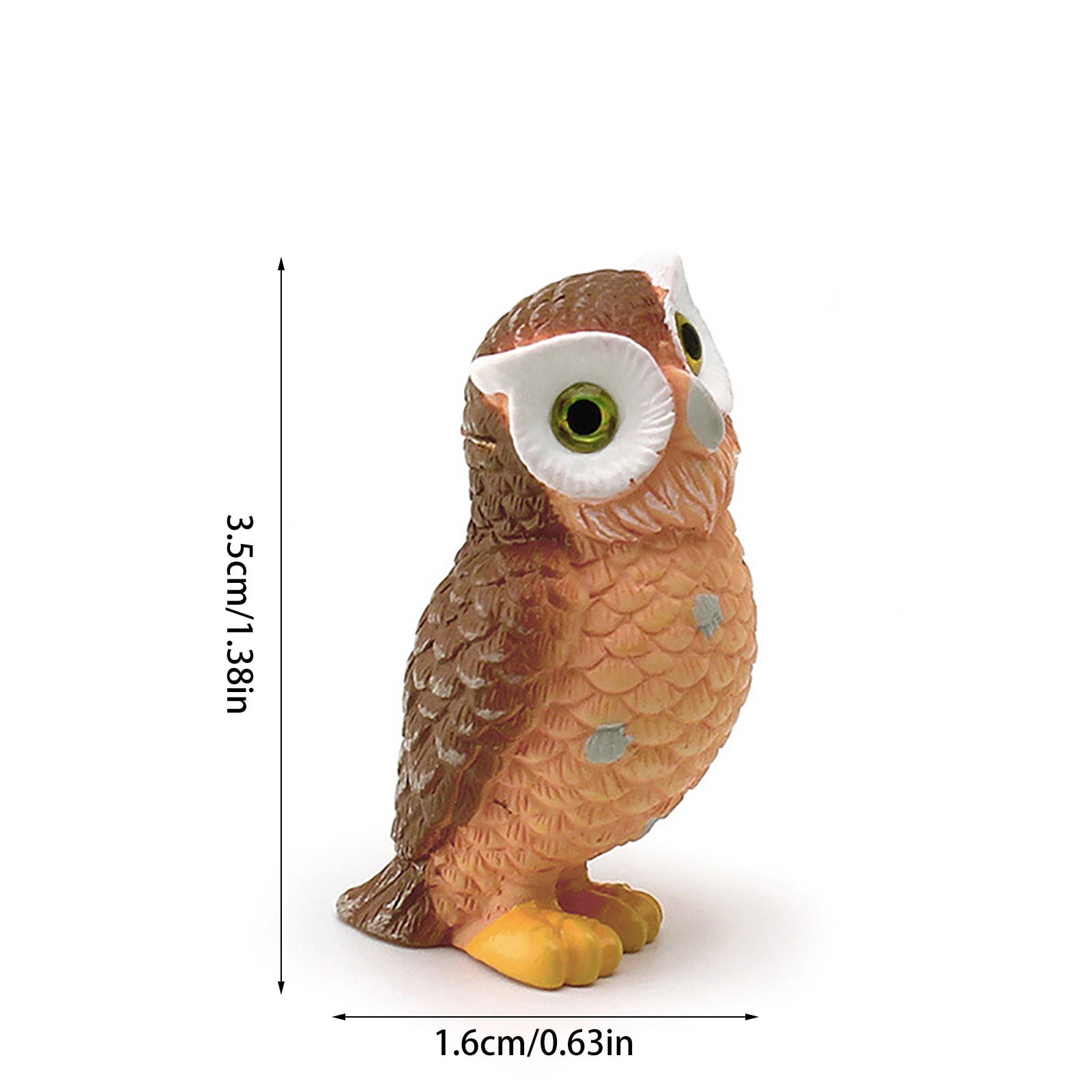 Spring Decoration Resin Mini Owls Set Cute Owl Statue with Owl Tree Owl ...