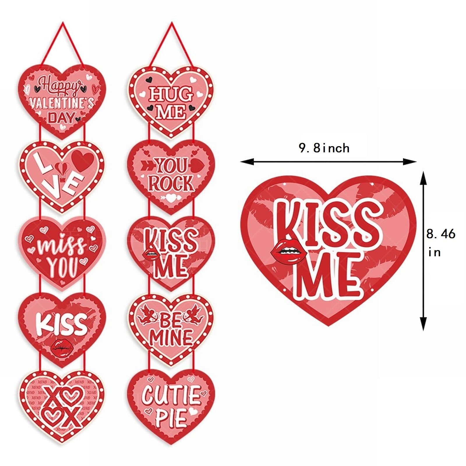 Spring Decoration Valentine'S Day Door Hanger Outdoor and Indoor Love ...