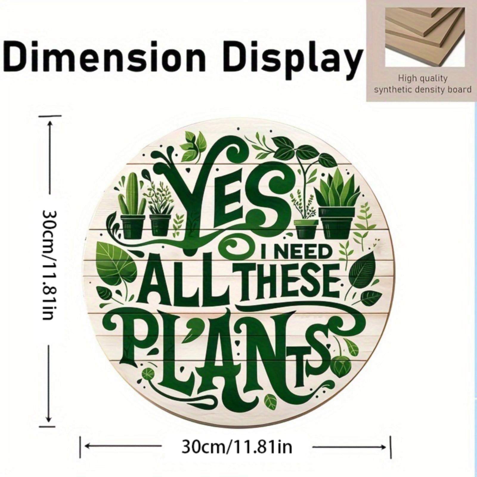 Spring Decoration Verdant Welcome Plaque Leaf Entrance Marker Greens ...