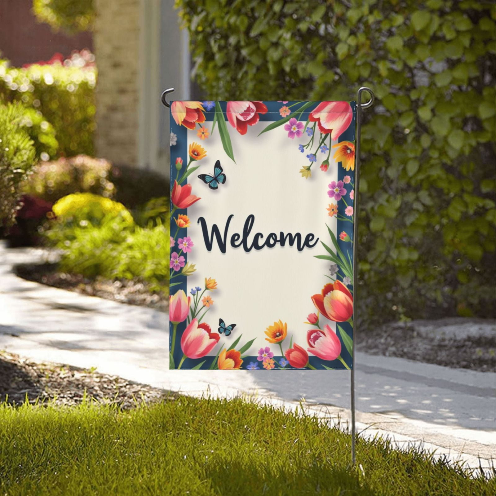 Spring Decorations For Home Colorful Dragonfly Flower Butterfly ...