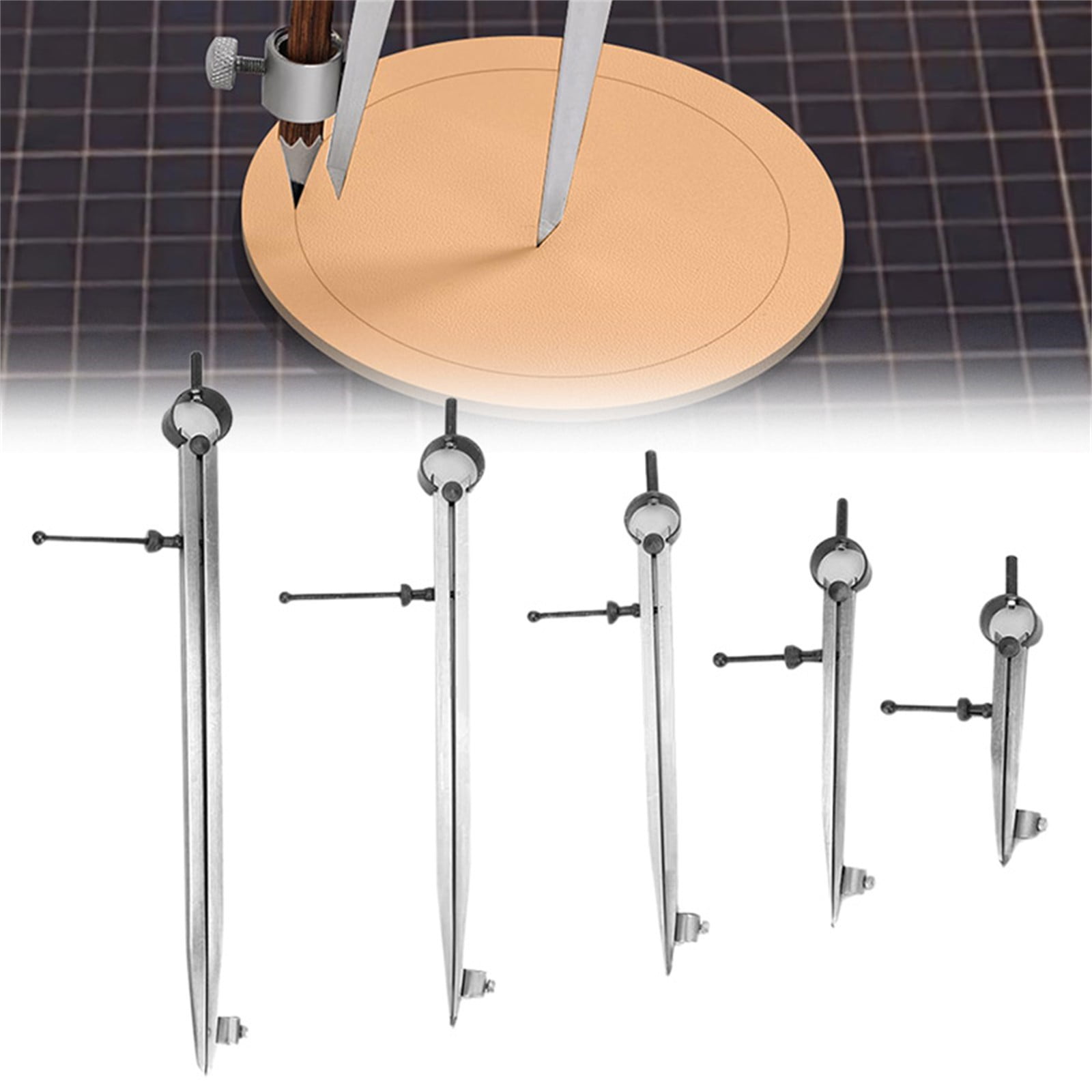 Spring Divider Caliper with Pencil Holder Precision Marking Gauge ...