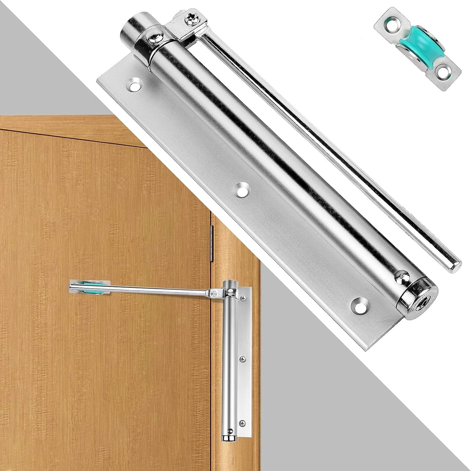 Spring Door Closer Easy to Install to Convert Hinged Doors to ...