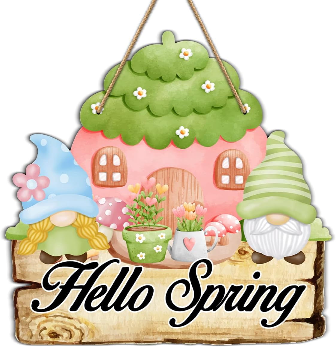 Spring Door Decor - Spring Door Decorations For Home - Hello Spring ...