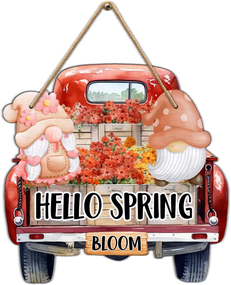 Spring Door Decor - Spring Door Decorations For Home - Hello Spring ...