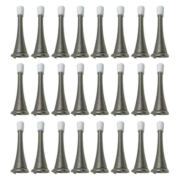 Spring Door Stop 3" Premium Heavy Duty Stopper Steel w/Plastic Bumper ...