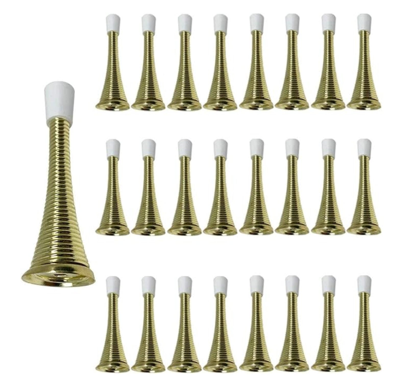 Spring Door Stop 3" Premium Heavy Duty Stopper Steel w/Plastic Bumper ...