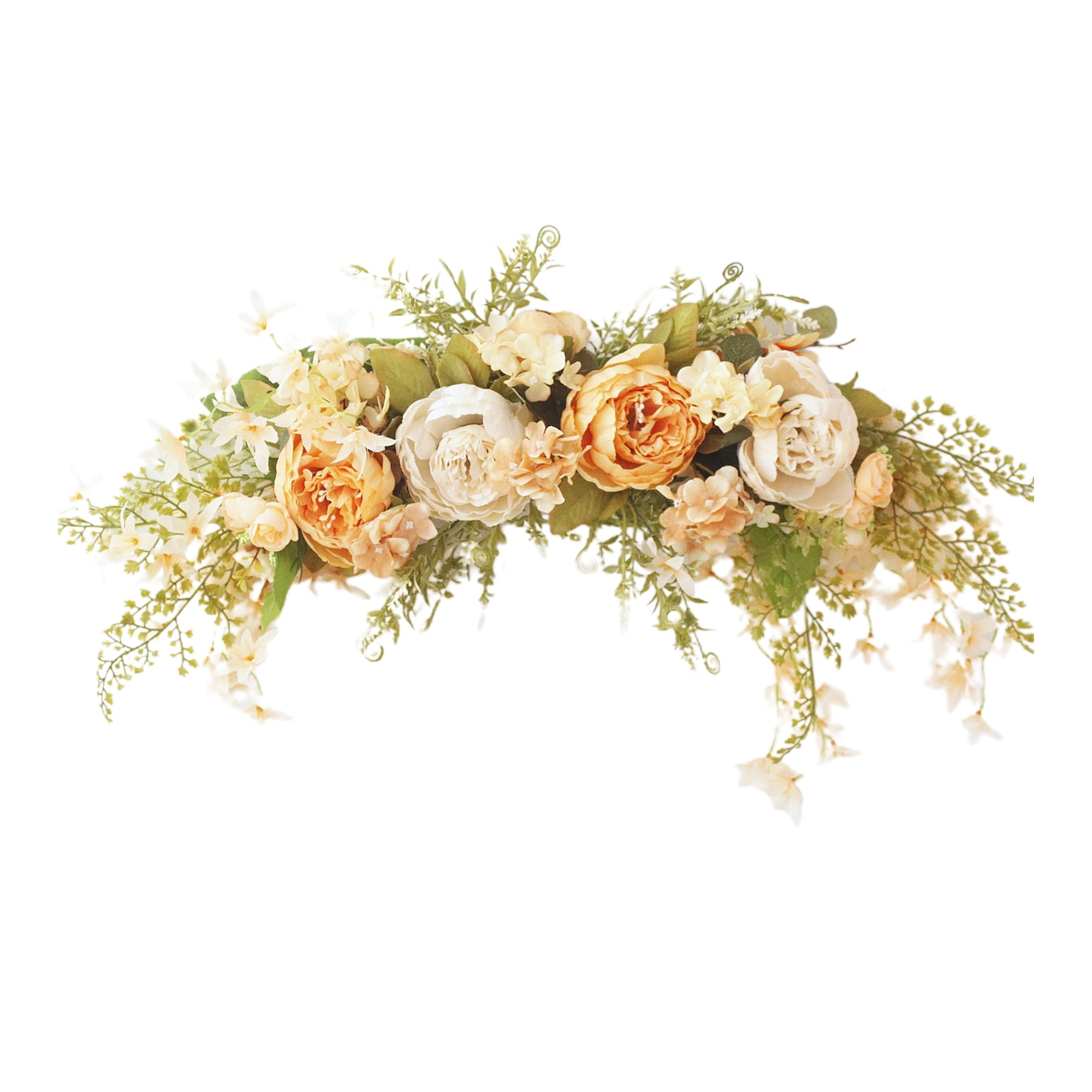 Spring Door Wreath Hanging Decorative Lintel Wreath Artificial Peony ...