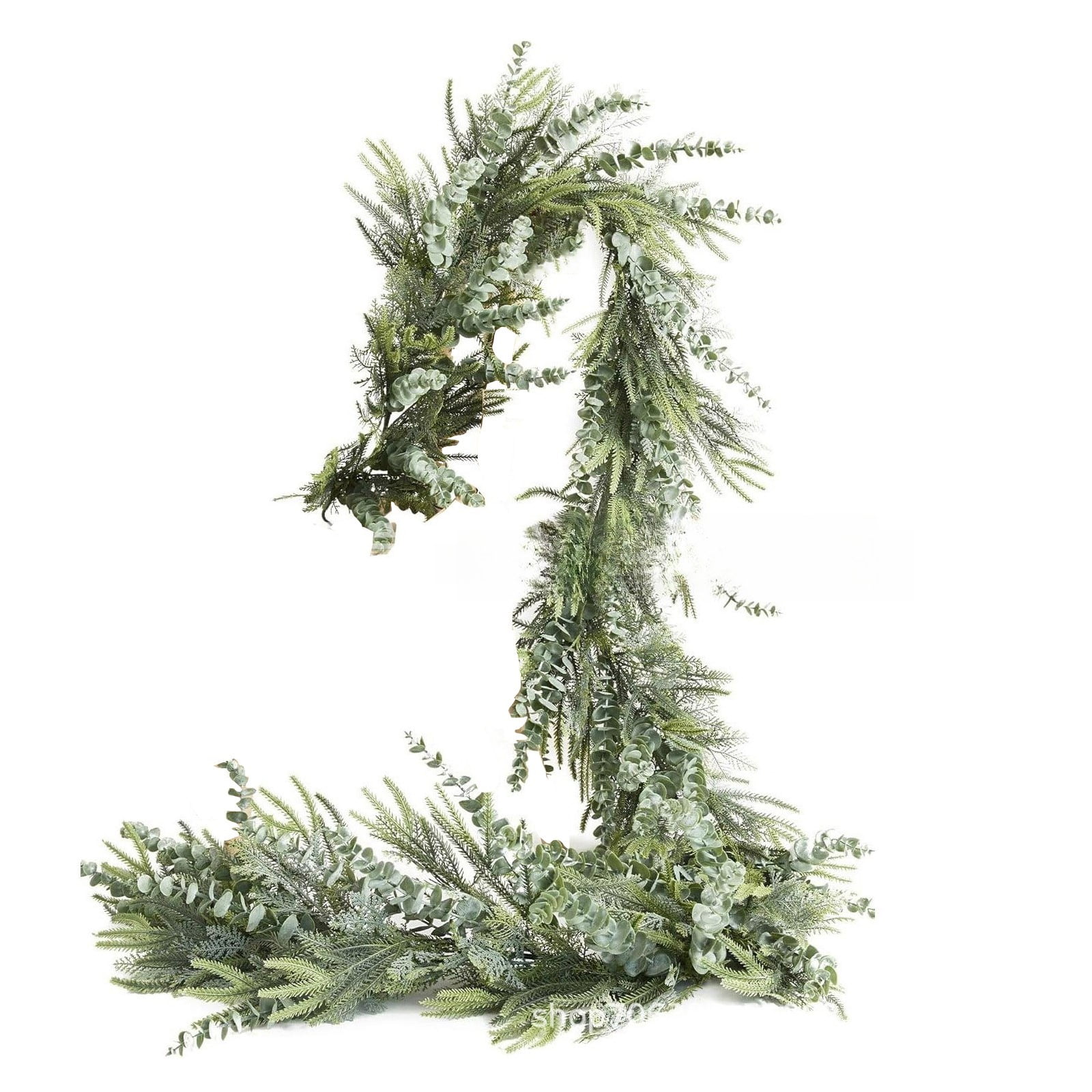 Spring Door Wreathwreaths For Front Door Clearanceartificial Eucalyptus And Pine Garland, 6 Feet ...