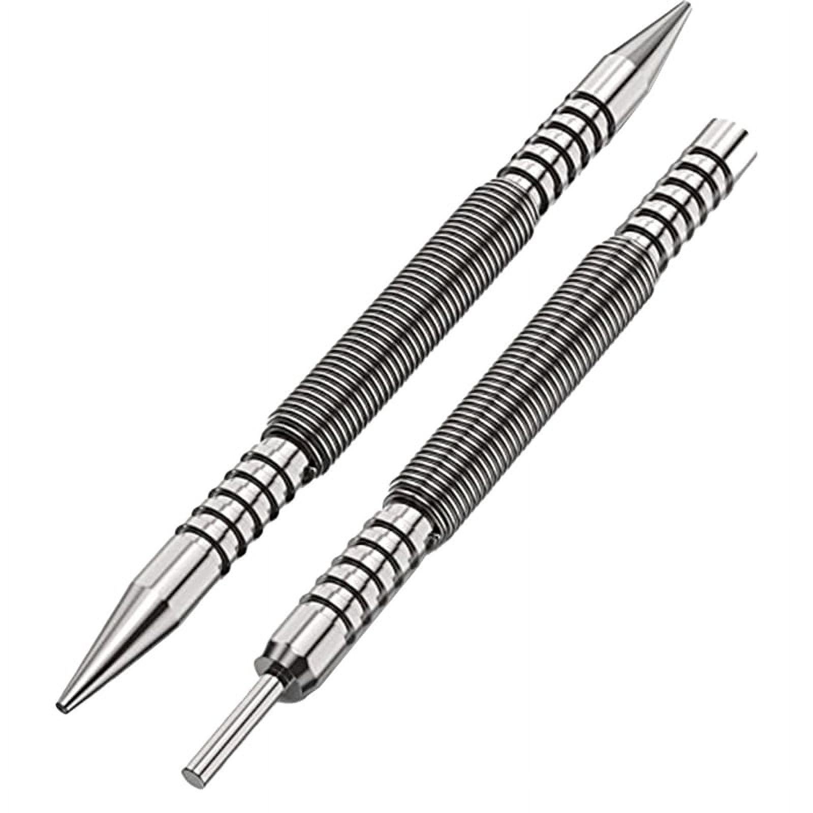Spring Double End Nail Punch Set Center Hole Punch - Walmart.com