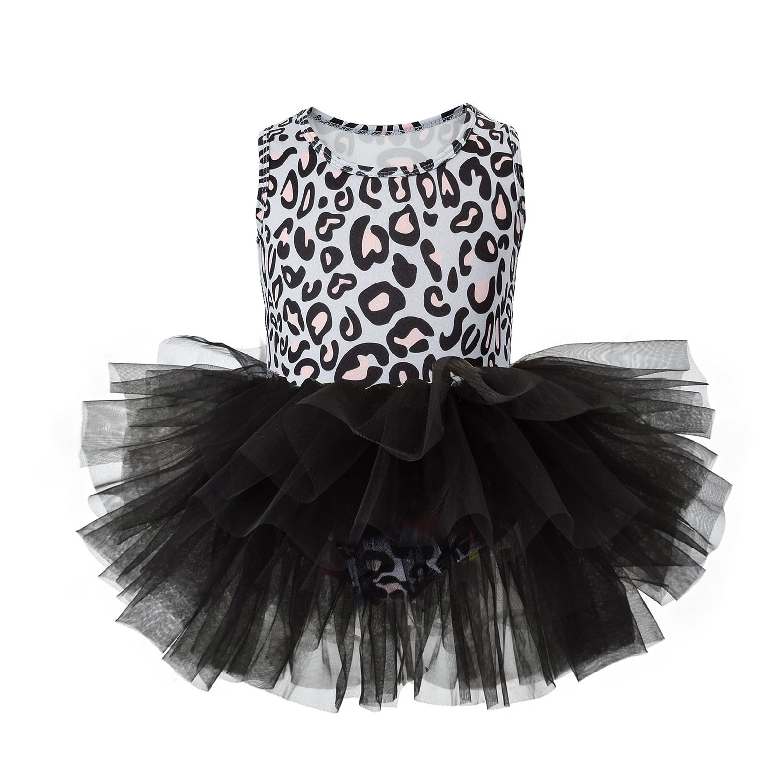 Spring Dresses For Toddler Girls 2025 Colorful Leopard Print Pettiskirt ...
