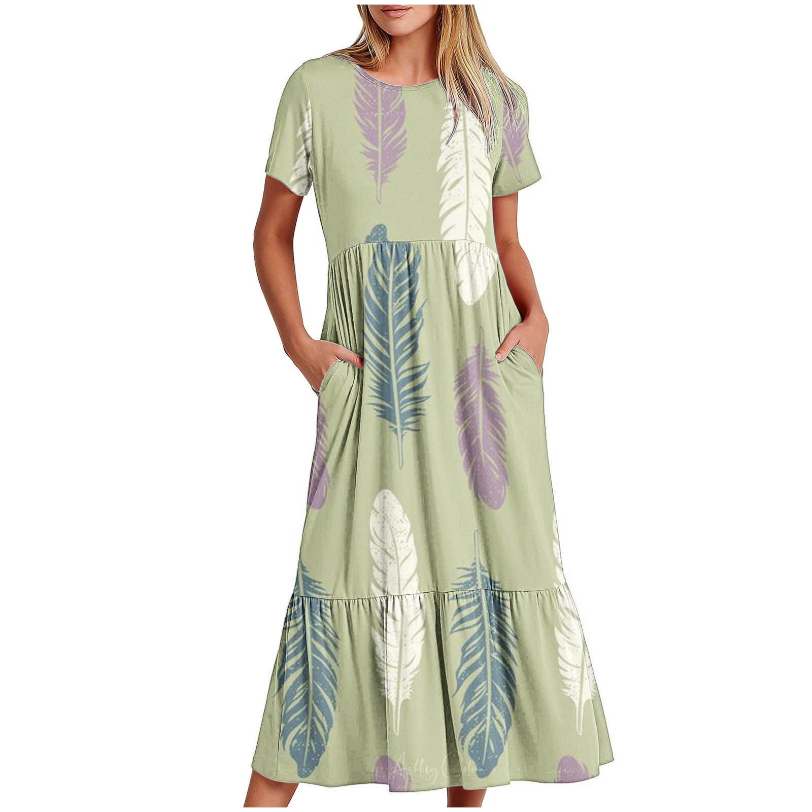 Spring Dresses for Women 2024 Summer Dresses for Women Boho Floral ...