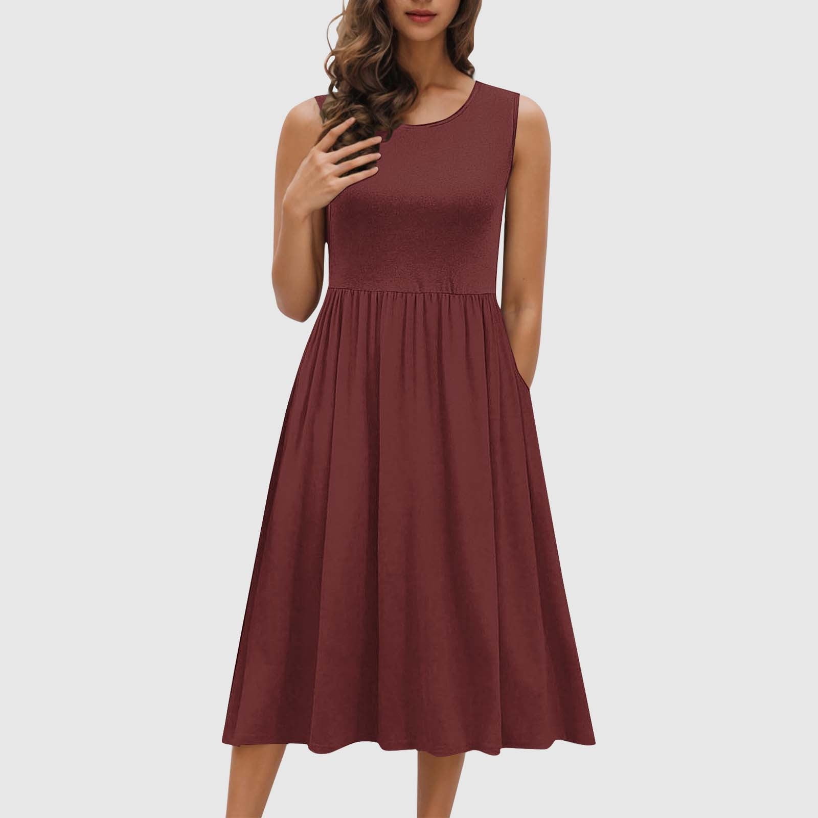Spring Dresses For Women Clearance-Sale Short Sleeve V-Neck Dress ...