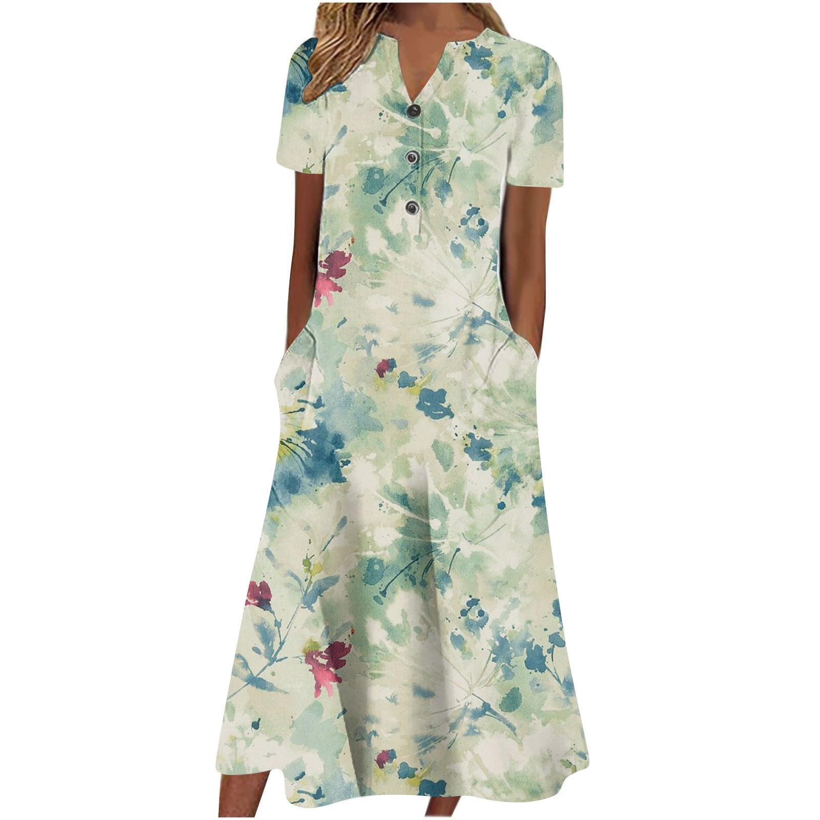 UPPADA Spring Dresses for Women Plus Size Summer Dress for Womens Short ...