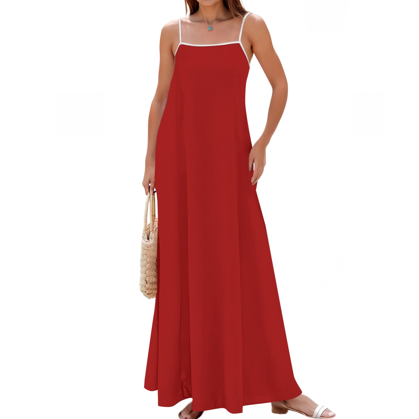 Spring Dresses for Women 2025 Summer Resort Wear Sundress Spaghetti ...