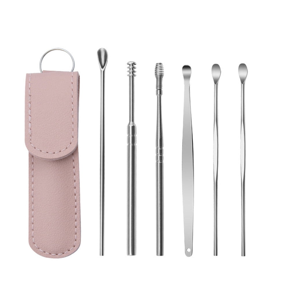 Spring Ear Wax Cleaner Tool Set Ear Pick Ear Wax Removal Kit Stainless ...