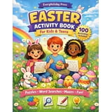 Spring Easter Activity Book for Kids & teens: Puzzles - Mazes - Word ...