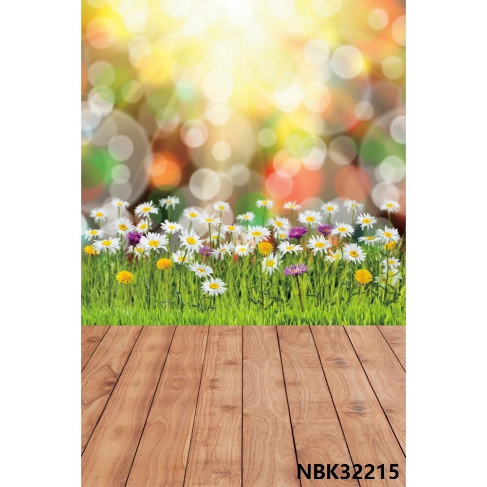 Spring Easter Backdrops Landscape Flowers Leaf Foliage Grassland Bokeh ...