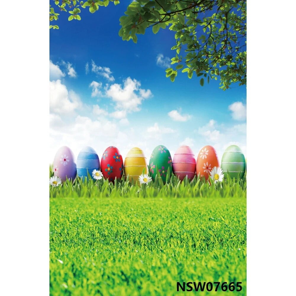 Spring Easter Backdrops Landscape Flowers Leaf Foliage Grassland Bokeh ...