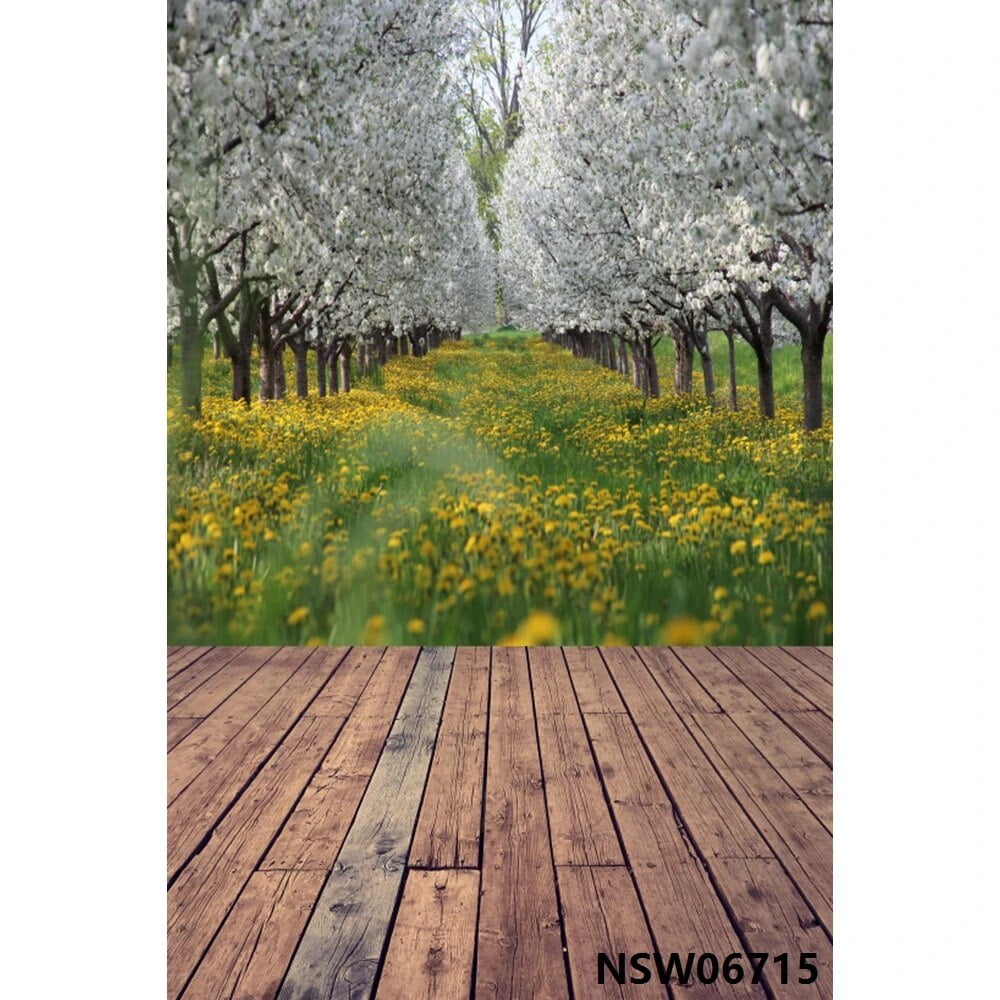 Spring Easter Backdrops Landscape Flowers Leaf Foliage Grassland Bokeh ...