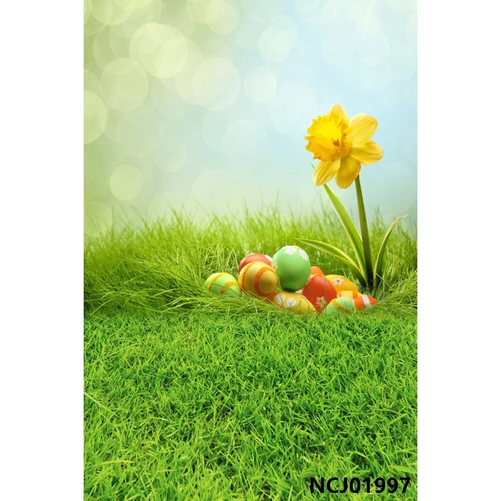 Spring Easter Backdrops Landscape Flowers Leaf Foliage Grassland Bokeh ...