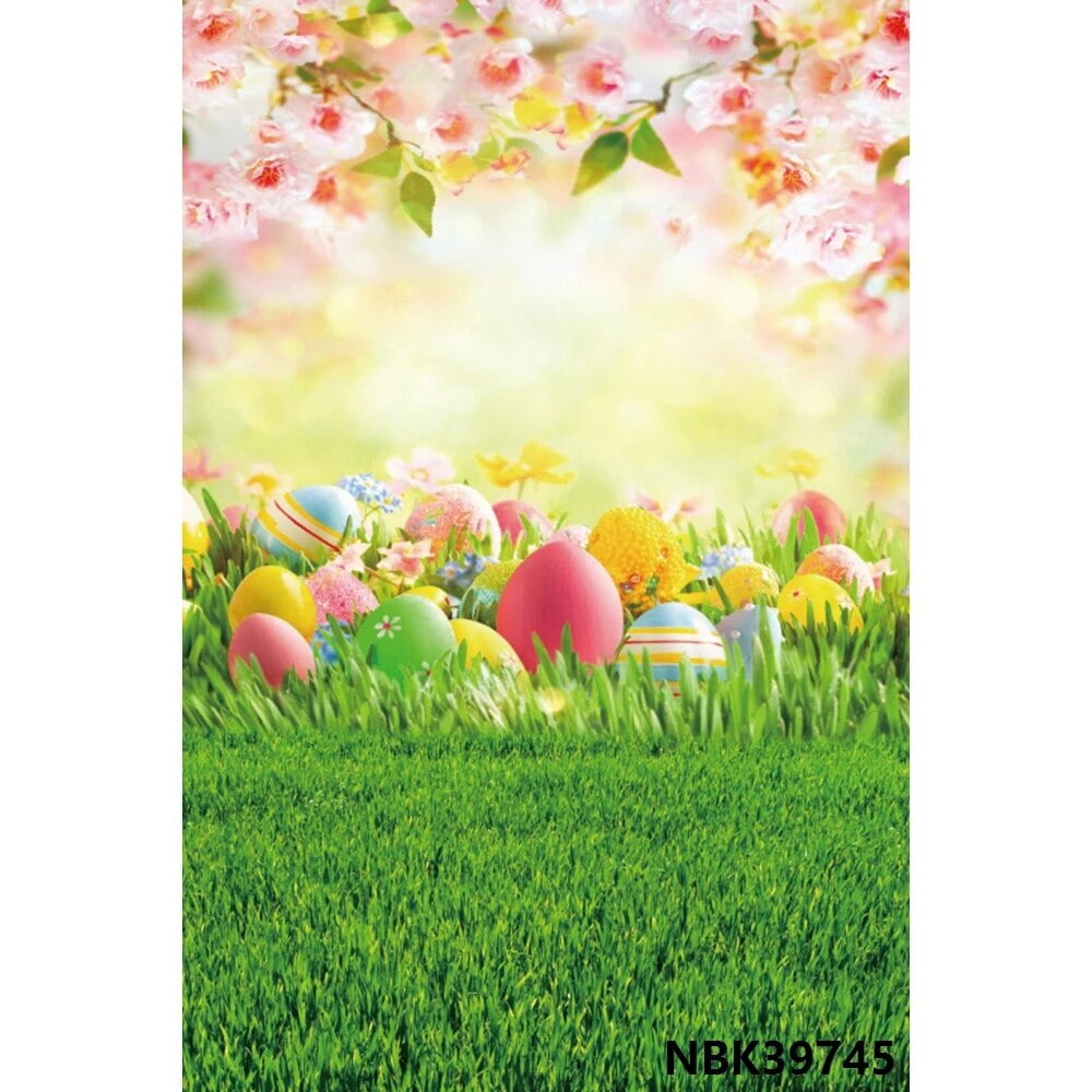 Spring Easter Backdrops Landscape Flowers Leaf Foliage Grassland Bokeh ...