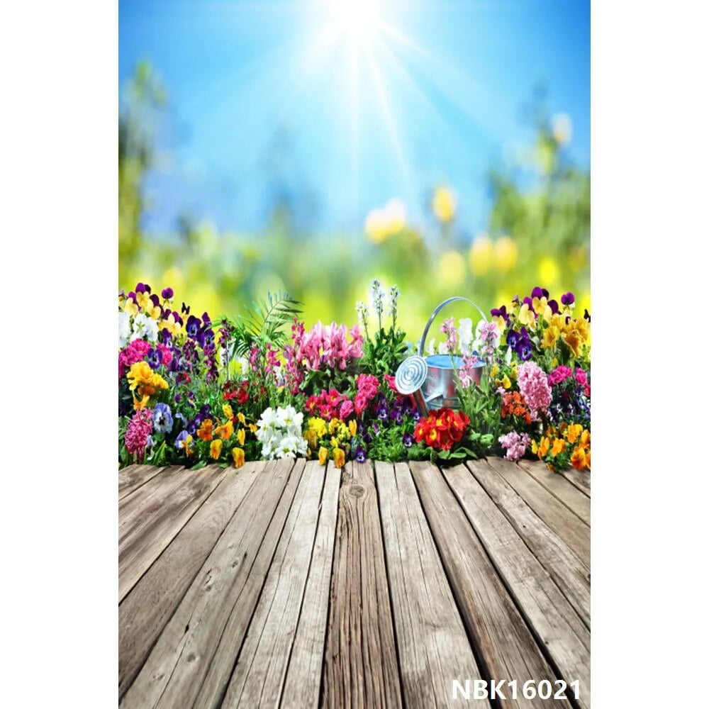 Spring Easter Backdrops Landscape Flowers Leaf Foliage Grassland Bokeh ...