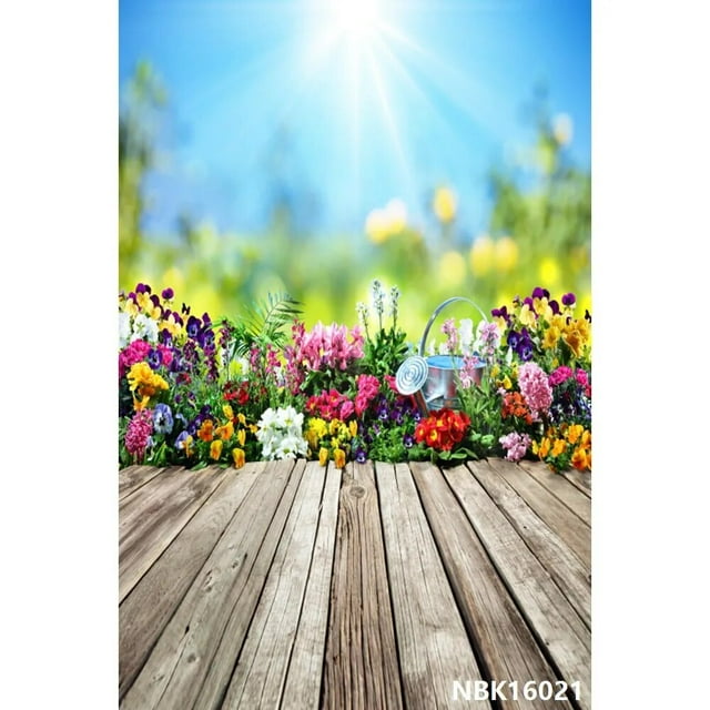 Spring Easter Backdrops Landscape Flowers Leaf Foliage Grassland Bokeh ...