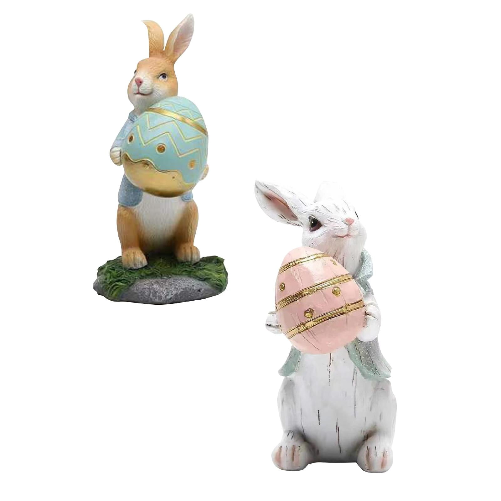 Spring Easter Bunny Decorations, Spring Decors Figurines Tabletopper ...