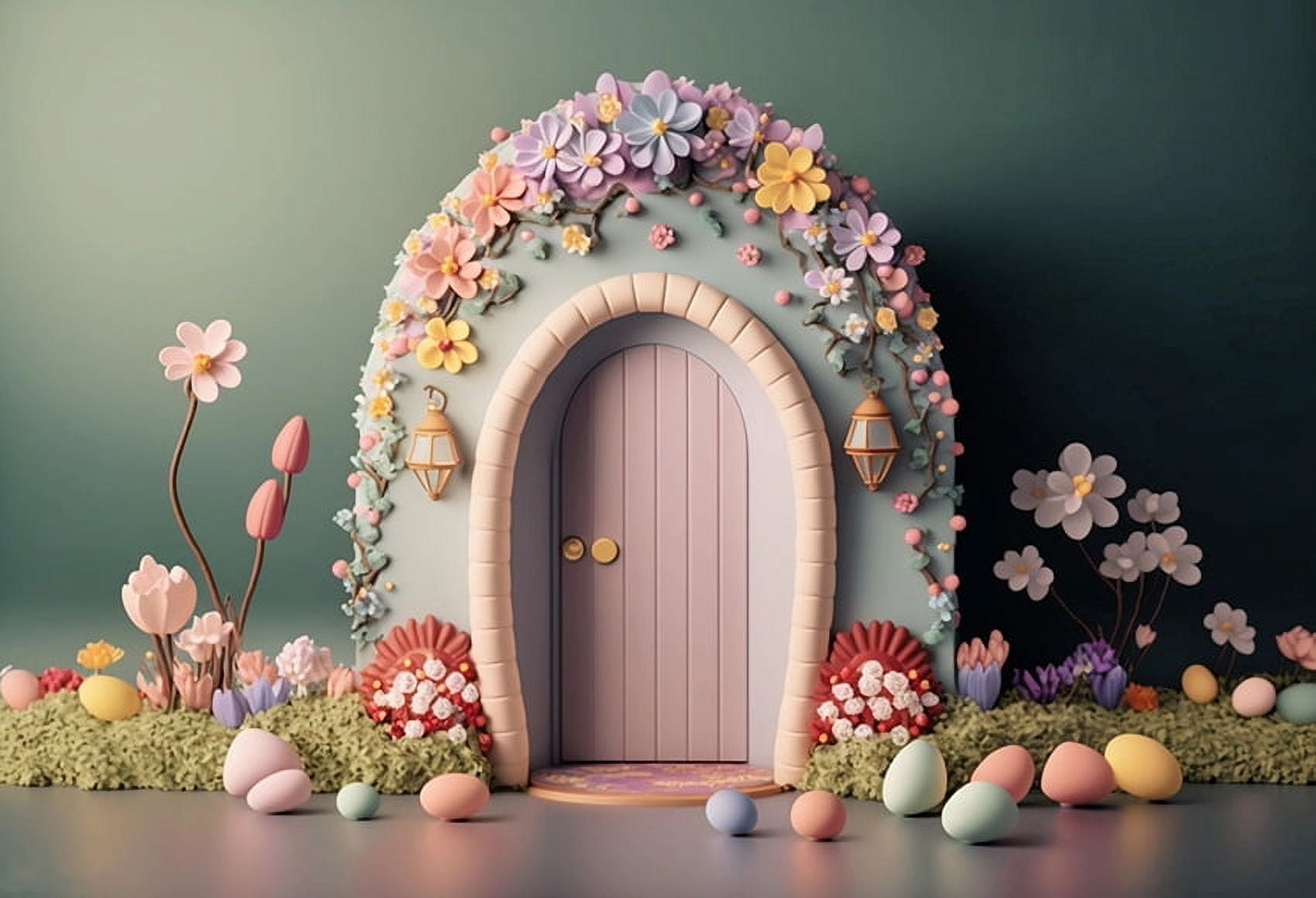 Spring Easter Bunny Rabbit Eggs Kids Birthday Cake Smash Portrait r ...