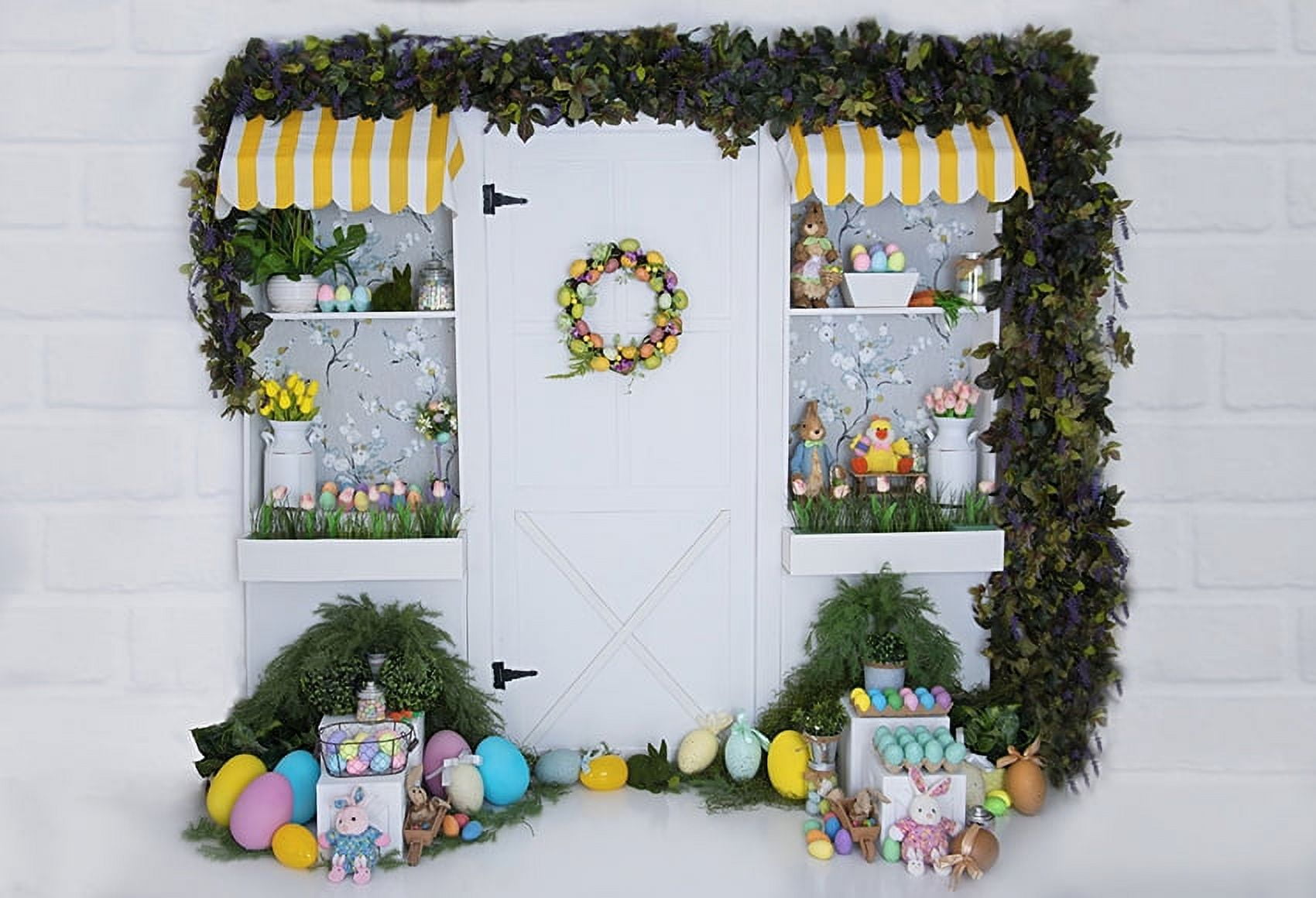 Spring Easter Bunny Rabbit Eggs Kids Birthday Cake Smash Portrait r ...