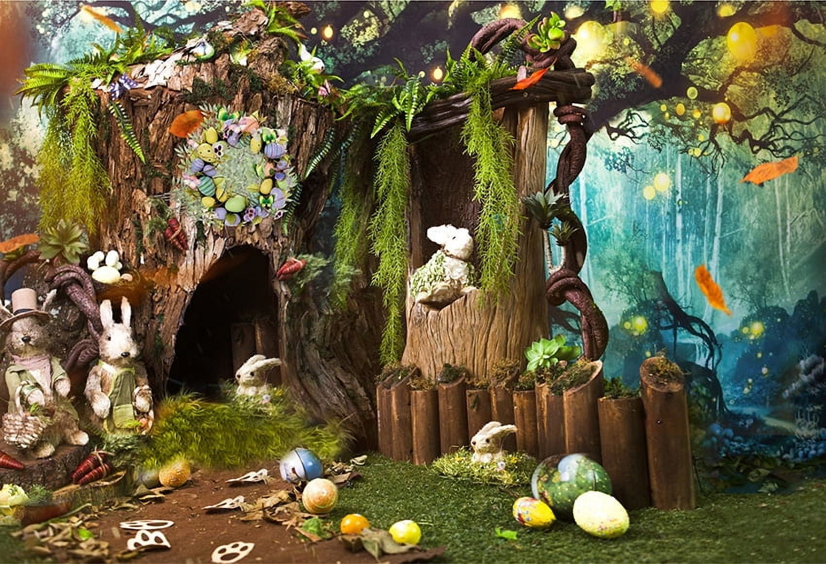 Spring Easter Bunny Rabbit Eggs Kids Birthday Cake Smash Portrait r ...